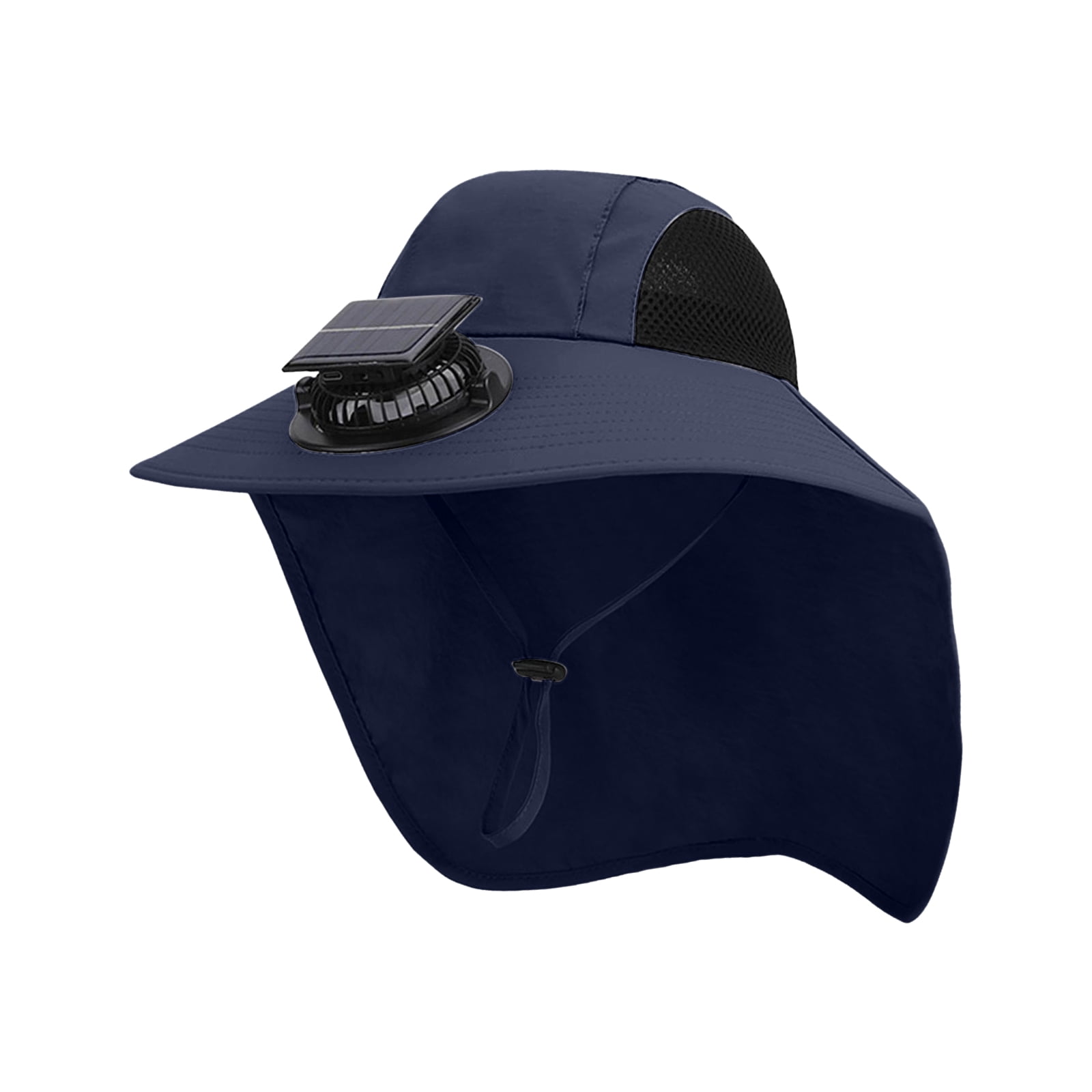 UAYOTSE Outdoor Wide Brim Sun Hat with Solar Fan Wide Brim Solar Fan ...