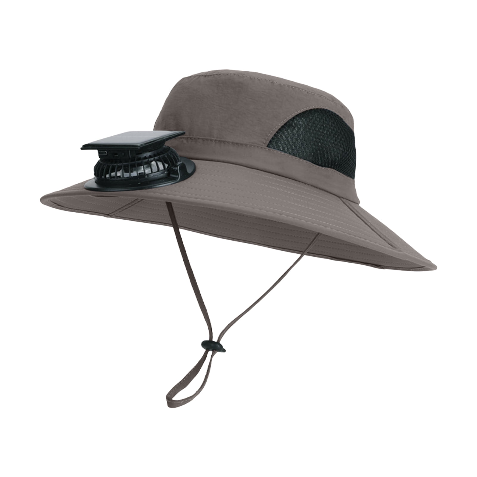 UAYOTSE Outdoor Wide Brim Sun Hat with Solar Fan Wide Brim Solar Fan ...
