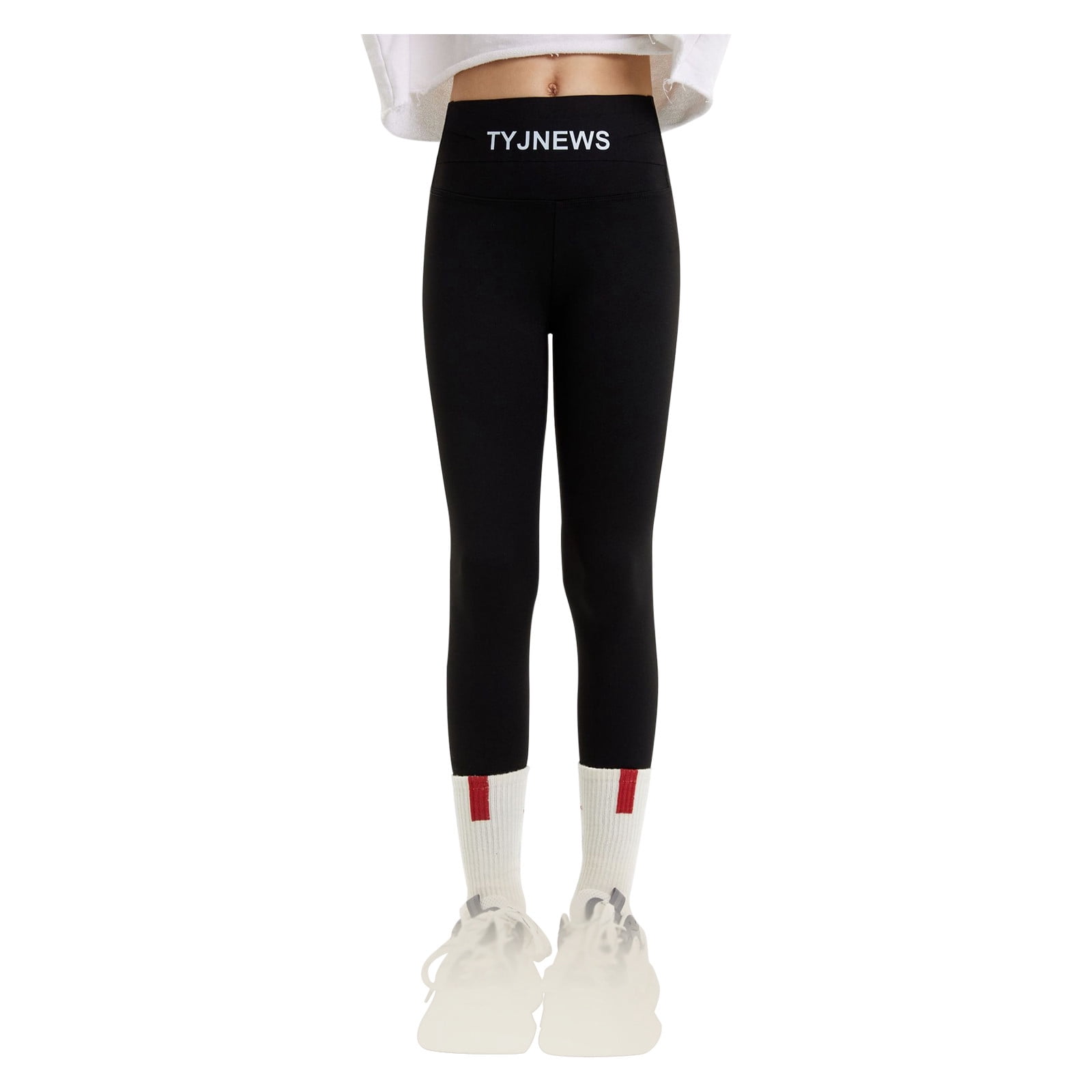UAYOTSE Spring/summer Kids Pure Color Letter Printing Pants Leggings ...