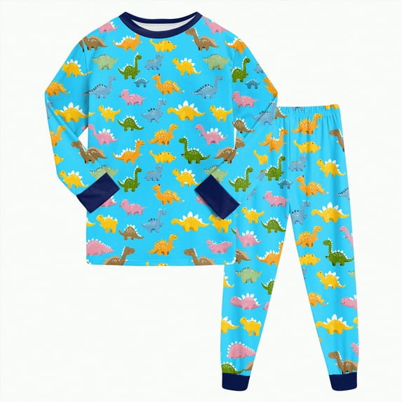 UAYOTSE Toddler Boys Girls Fleece Pajama Set Spring Warm Plush Tops ...