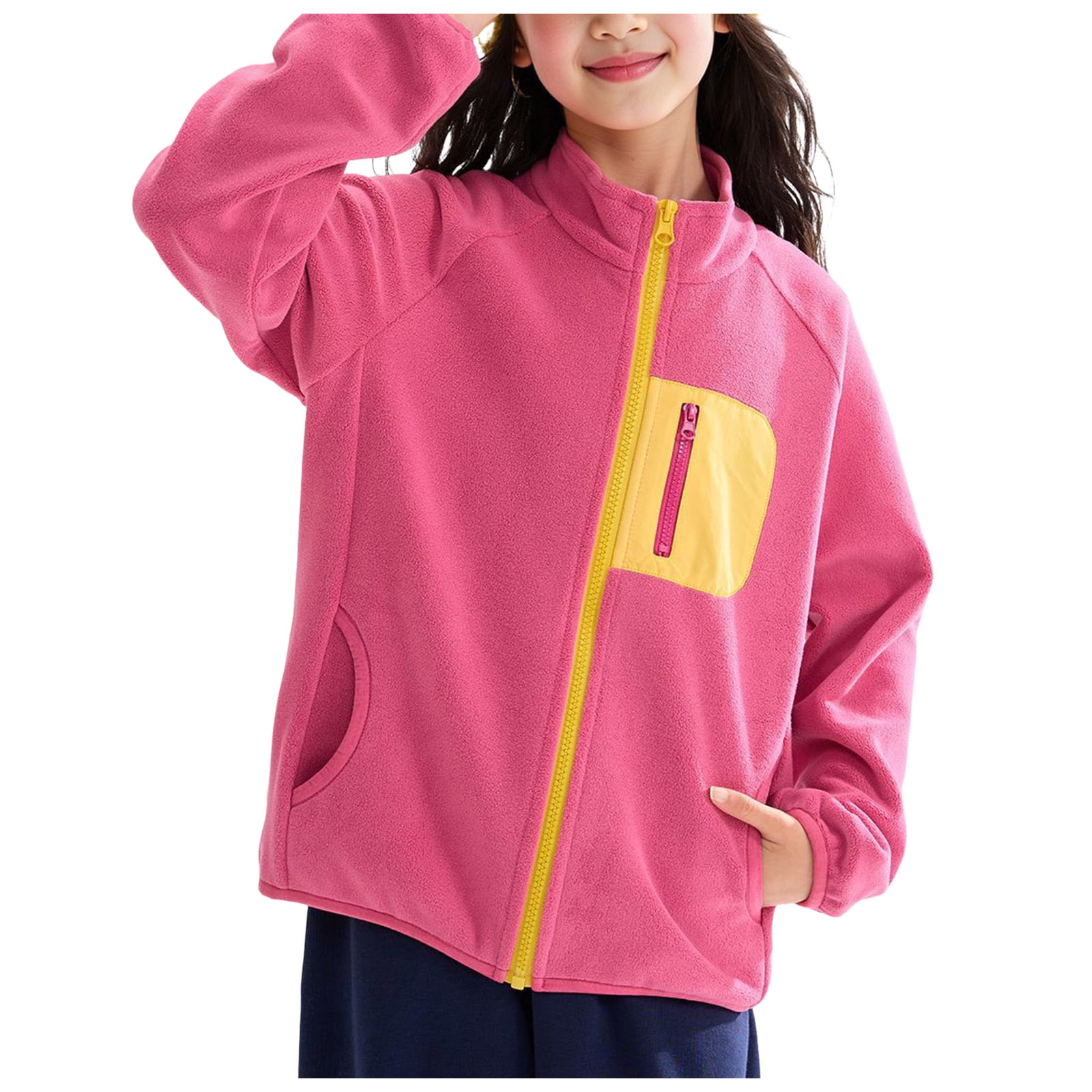 UAYOTSE Toddler Unisex Kids Fleece Jacket Lightweight Outerwear Boys ...