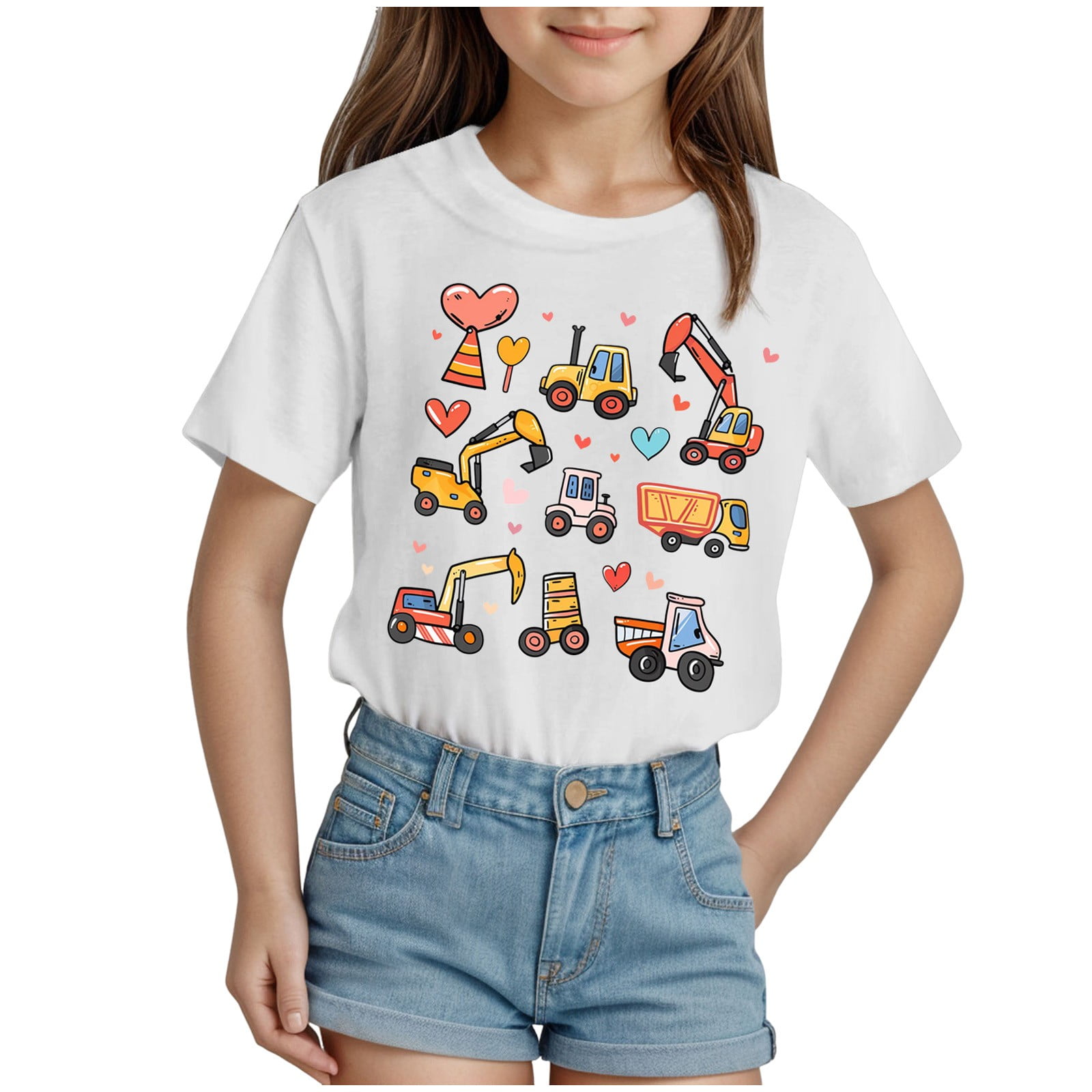 UAYOTSE Trendy Girls Crop Tops in Short Sleeve with Tie Dye Design ...