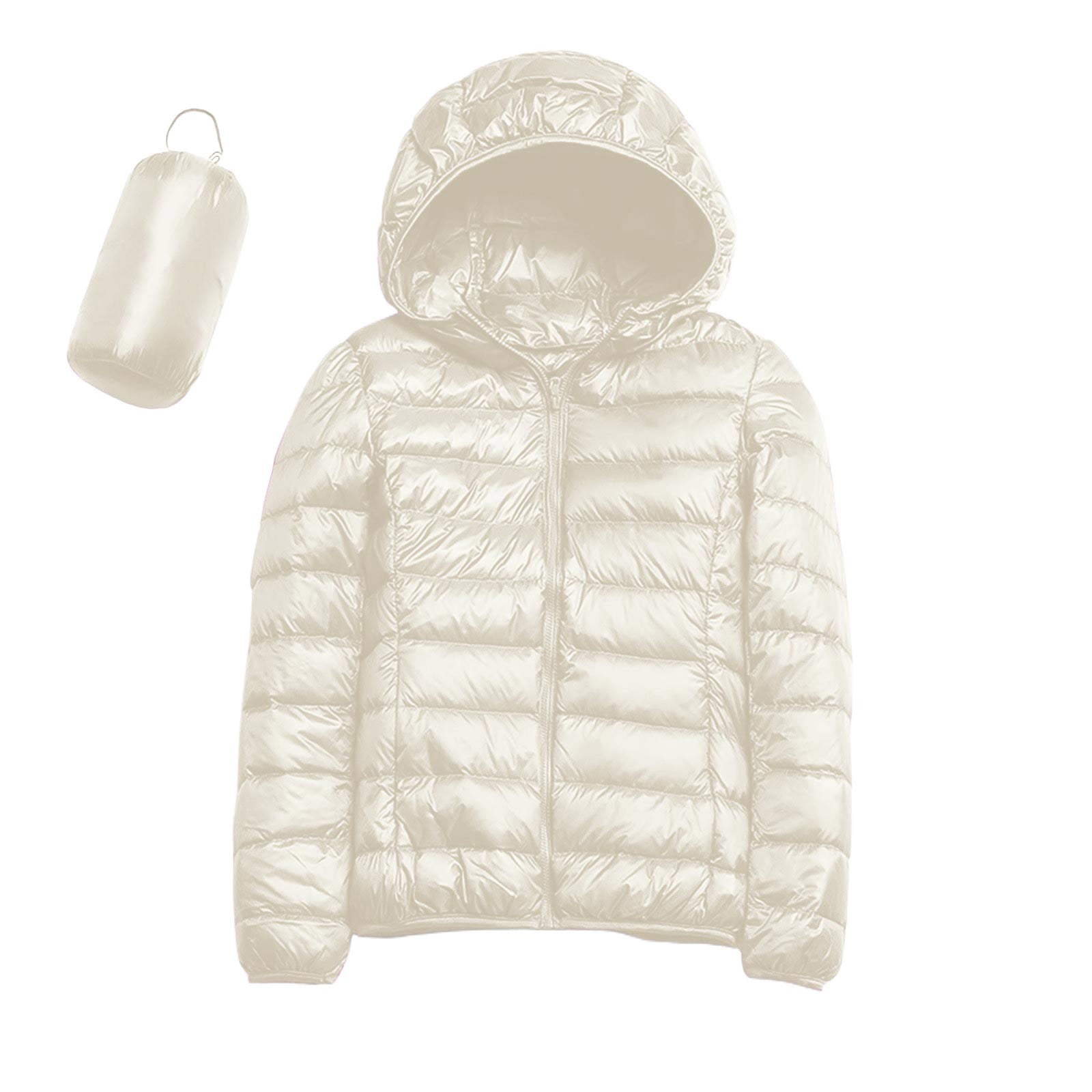 UAYOTSE Women's Packable Jacket Lightweight Puffer Jacket Hooded Winter ...