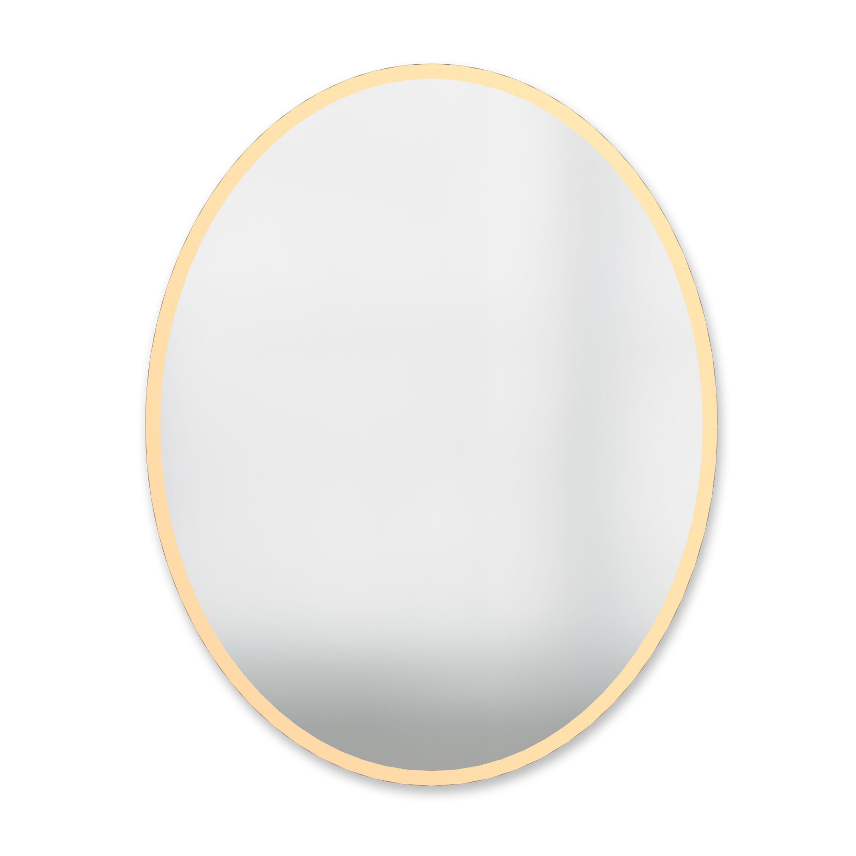 U Brands Locker Mirror - Magnetic Oval Mirror Border - Walmart.com