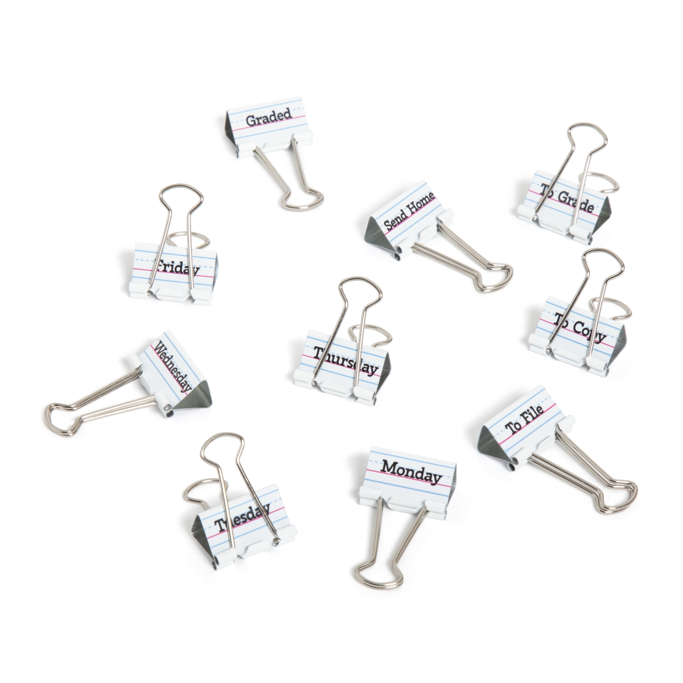 U Brands Teacher Medium Binder Clips, 10 Count - Walmart.com