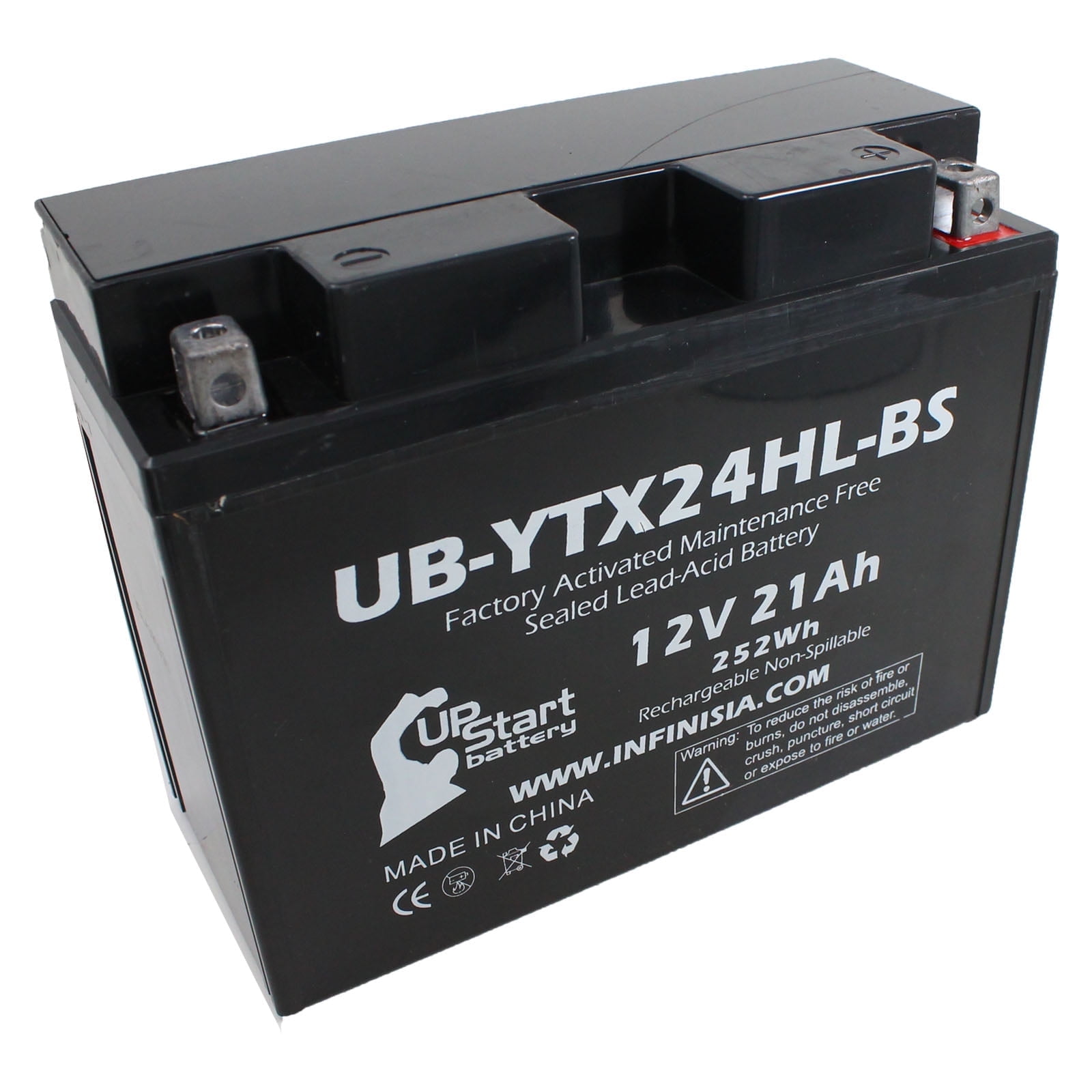 UB-YTX24HL-BS Battery Replacement for 1987 Kawasaki 1200 ZG1200 Voyager ...