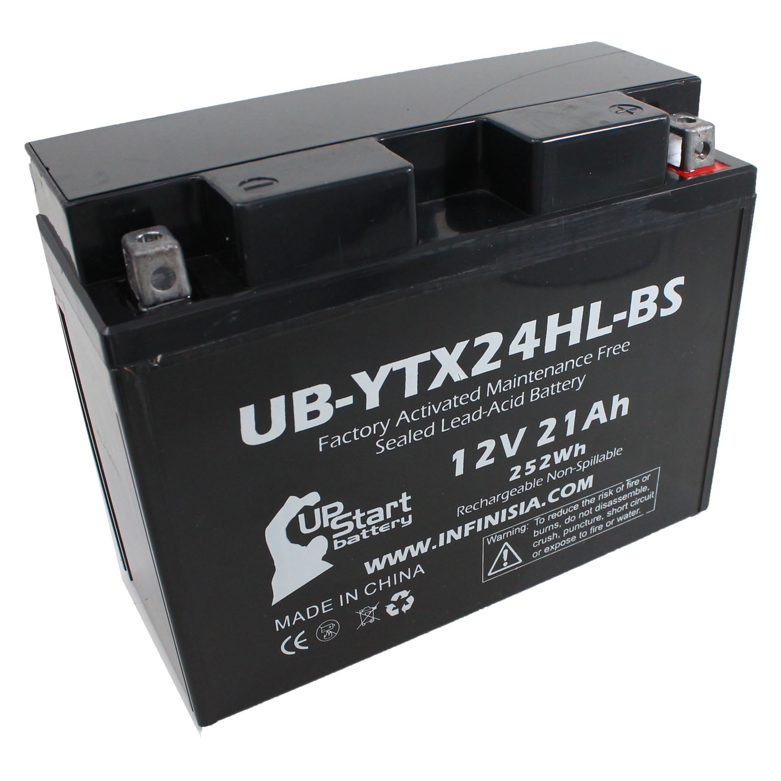 UB-YTX24HL-BS Battery Replacement for 1994 Honda GL1500 Gold Wing 1500 ...