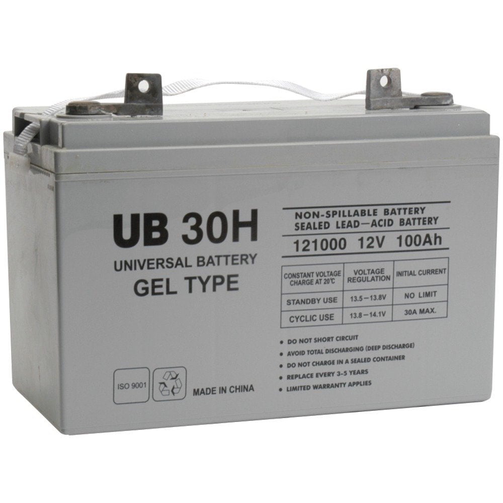 UB121000 (Group 30H) 12v 100ah Gel Type Battery - Walmart.com