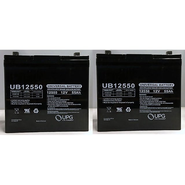 UB12550 12V 55Ah AGM Deep Cycle Battery for Scooter, Wheelchair ...