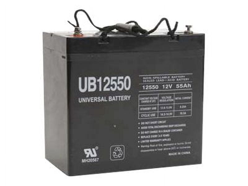 UB12550 (Group 22NF) 12V 55AH SLA Battery INTERNAL THREAD TERMINAL ...