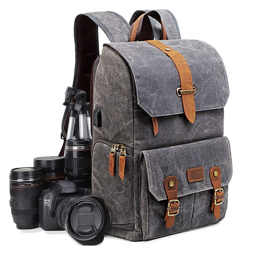 UBAYMAX Camera Backpack, DSLR IFF17 SLR Waterproof Canvas Camera Bags ...