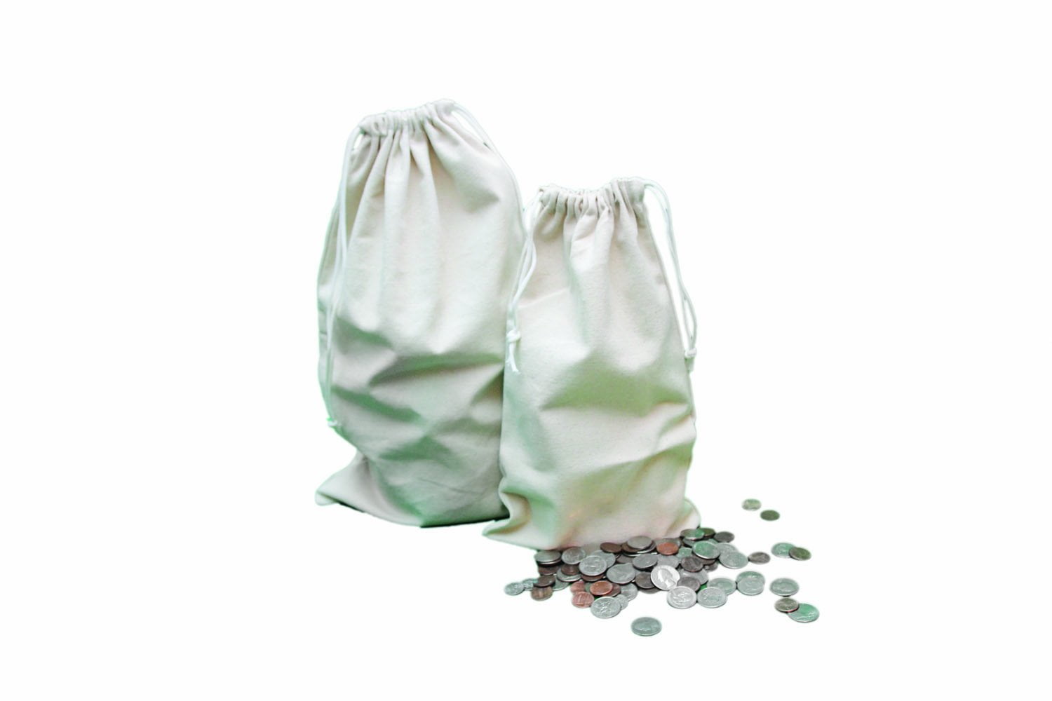 UBICON 14 x 24 Inches Large Size Heavy Duty Flat Bottom Coin Bags with ...