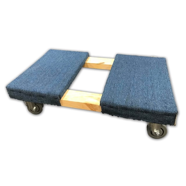 UBMOVE 4 WHEEL DOLLY, Gray 900 lbs Max Weight Wood Office Move Dolly ...