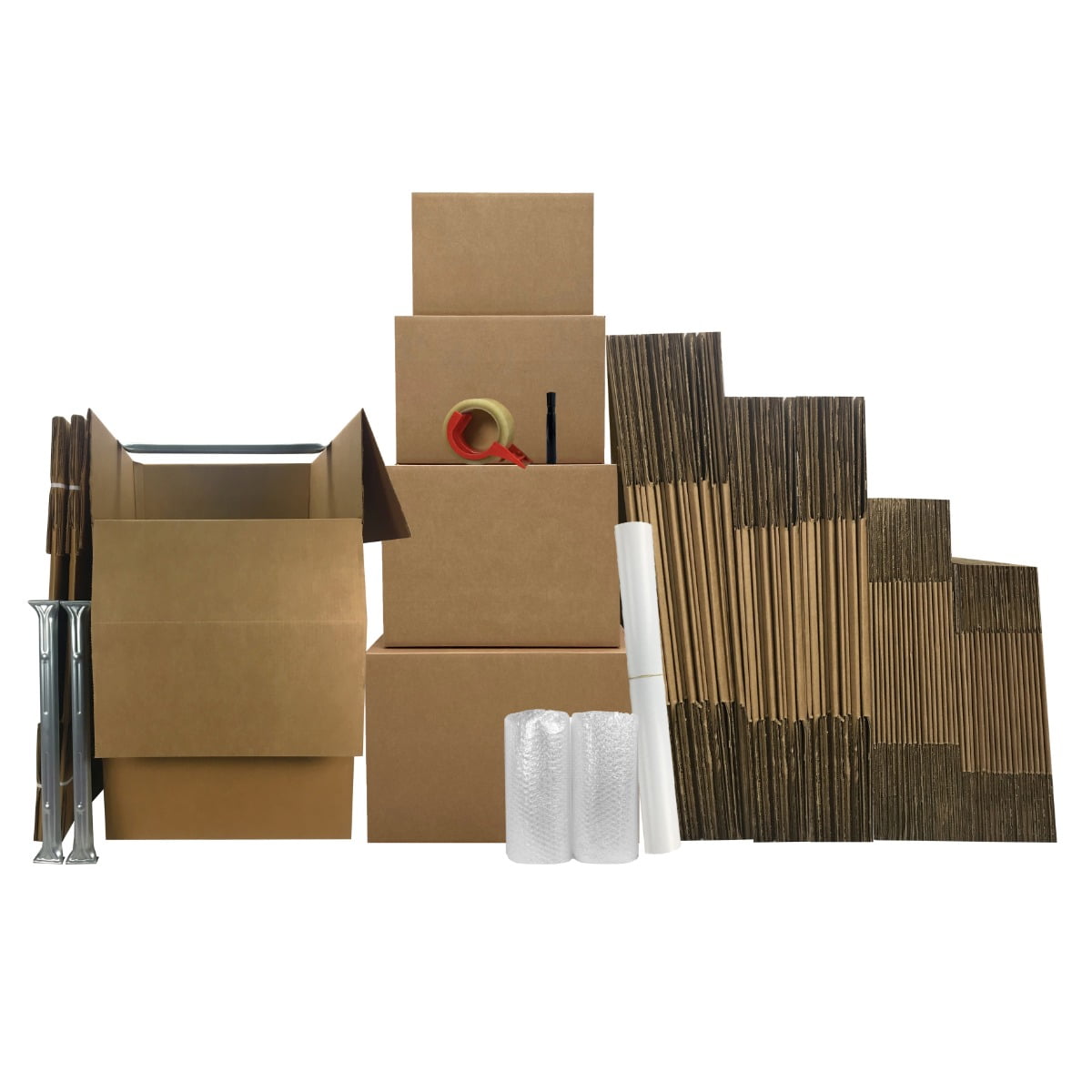 UBMOVE Large Movers Cardboard Packing Kit: 6 Room Wardrobe, 58 Moving ...