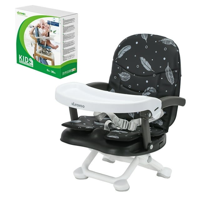 UBRAVOO 2 in 1 Toddler Booster Seat, Portable High Chair, Easy for ...