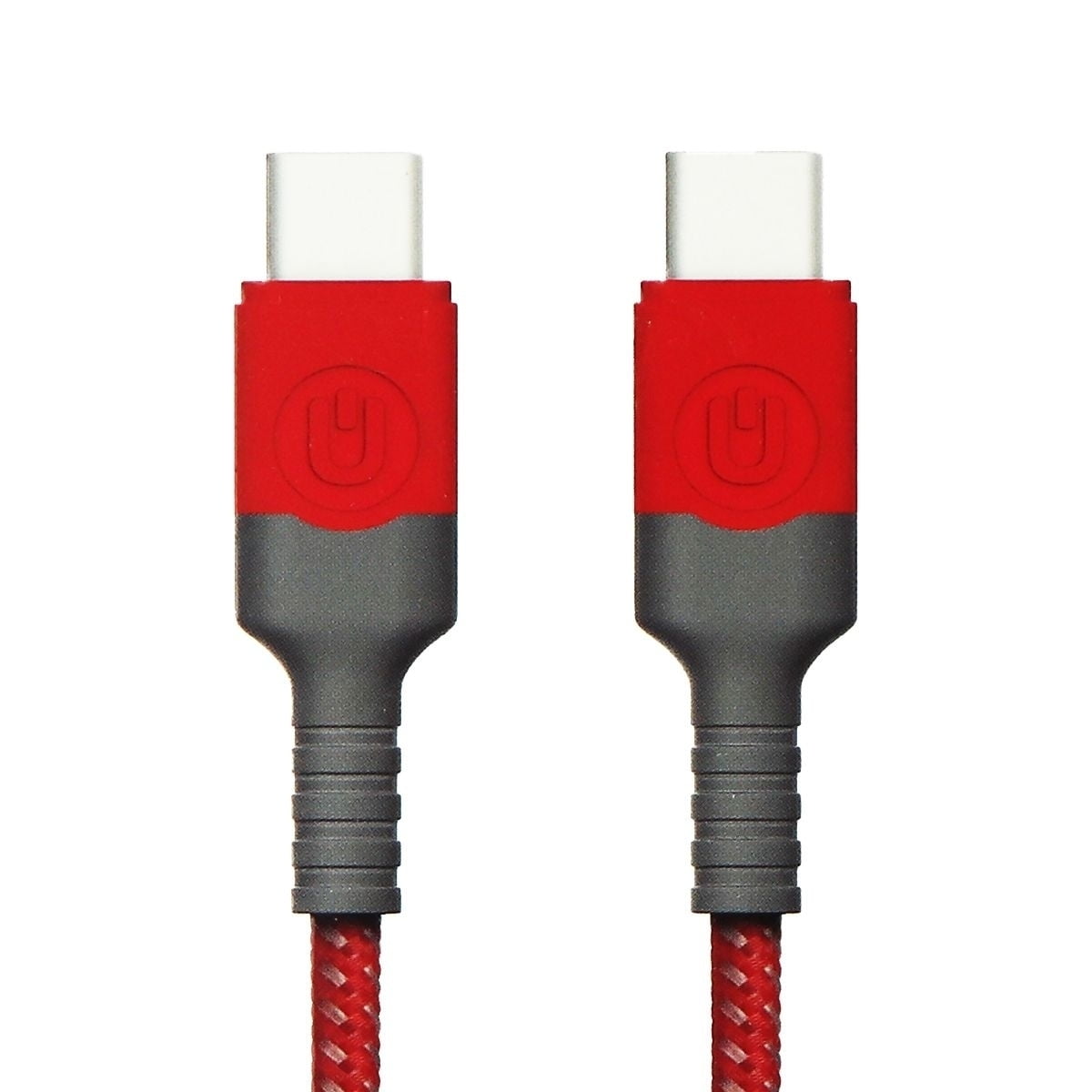 UBREAKIFIX (10-Ft) Durability Series USB-C to USB-C Braided Cable - Red ...