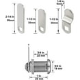 UBSWF-Cabinet Cam Locks Keyed Alike, 1\u201d Cylinder Cam Locks for ...