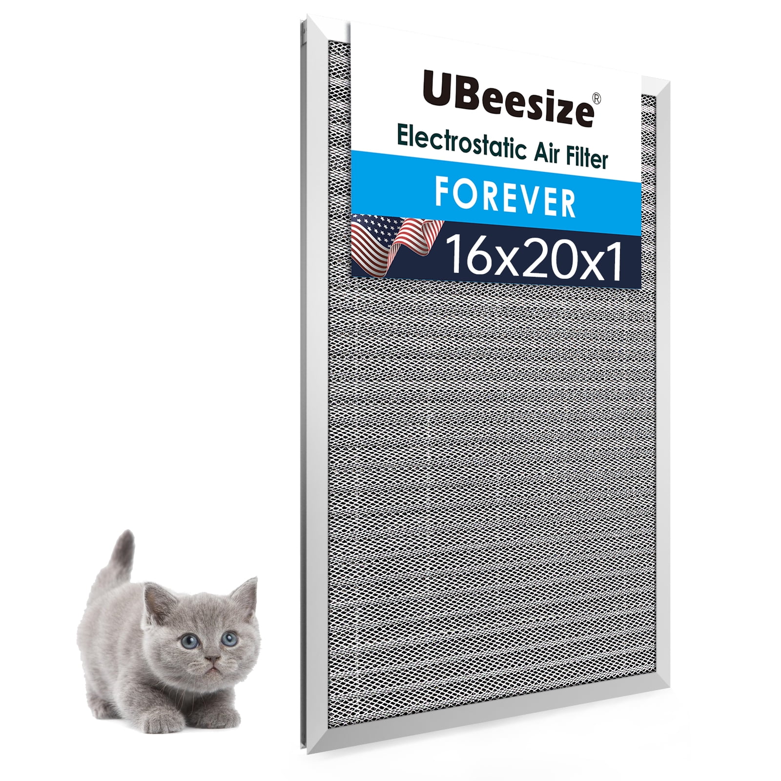 UBeesize, Reusable Electrostatic Air Filter, washable, MERV 8 - Walmart.com