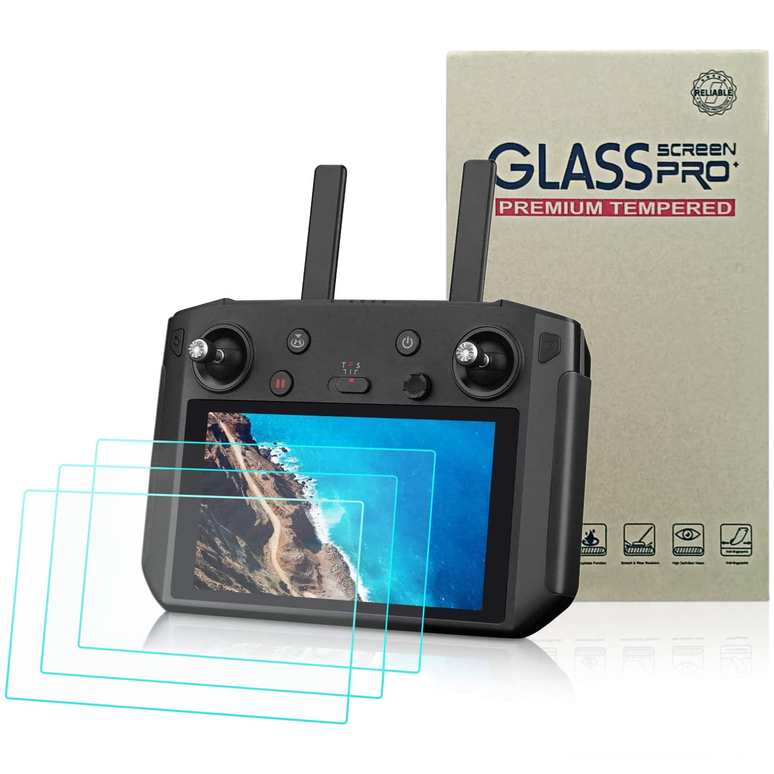 UBeesize [3 Pack] Ubeesize HD Matte Tempered Glass Screen Protector ...