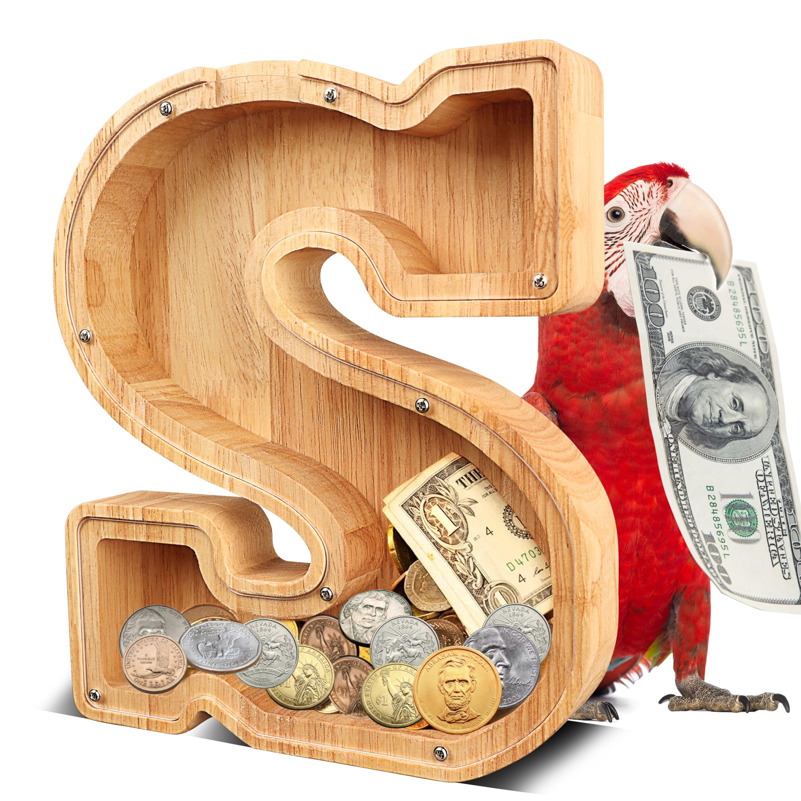 UBeesize Large Piggy Banks Twenty-Six English Alphabet Letter for Boys ...