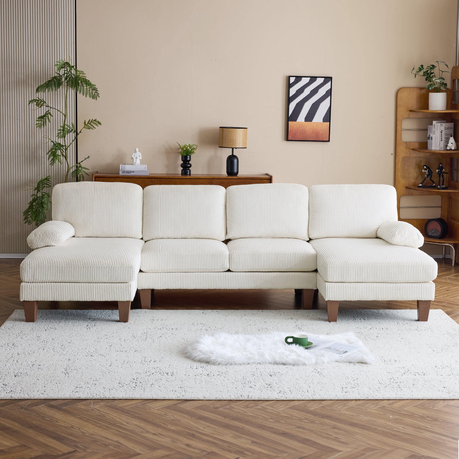 UBesGoo 111" Modular Sectional Sofa with Double Chaise, U-Shaped Cloud ...