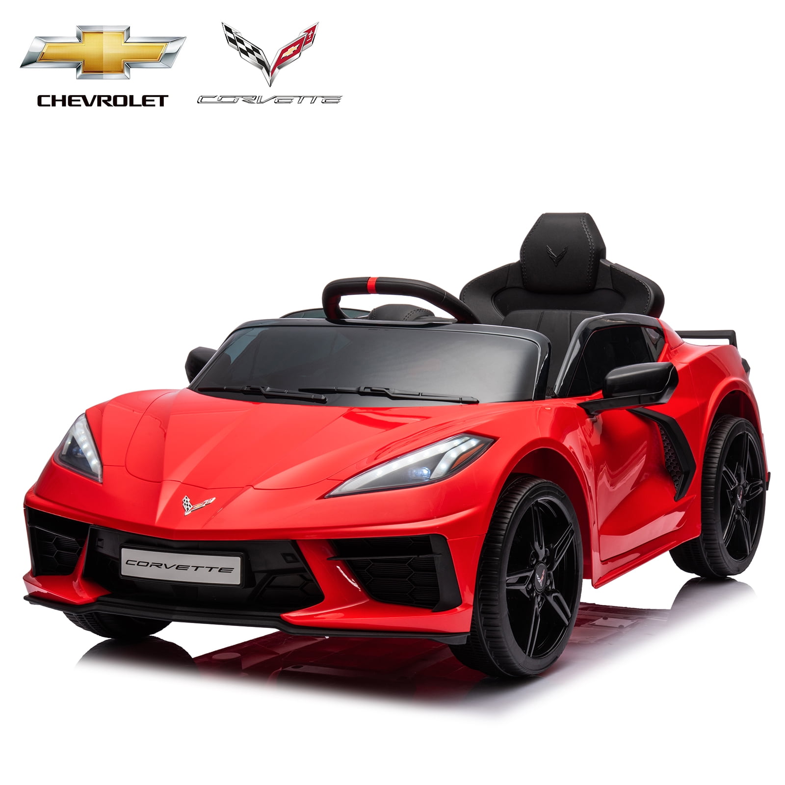 UBesGoo 12V Licensed Chevrolet Corvette C8 Electric Ride on Car for ...