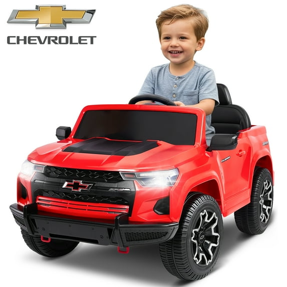 UBesGoo 12V Licensed Chevrolet Colorado Kids Ride on Car, Battery ...