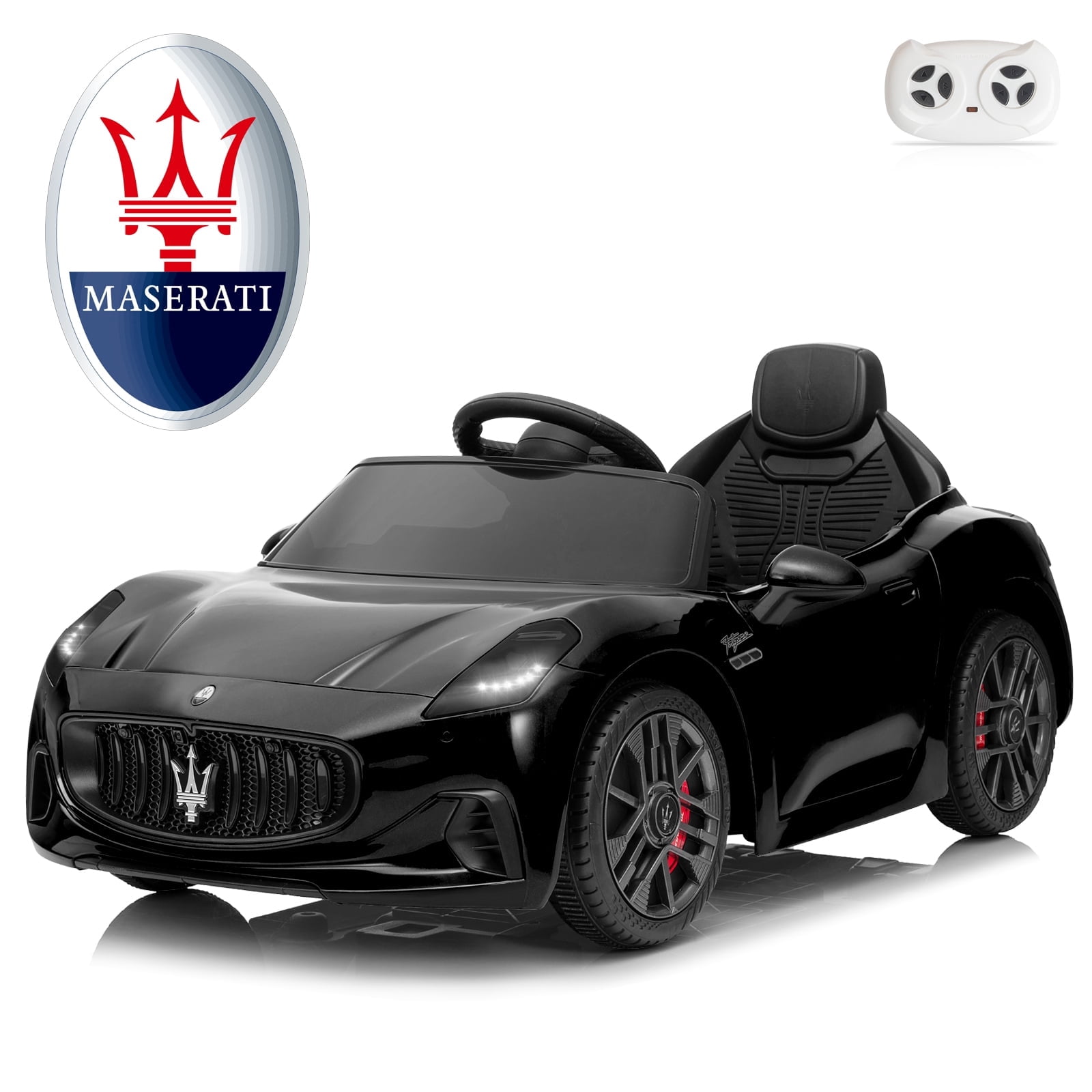 UBesGoo 12V Licensed Maserati Kids Ride-On Car w/ Remote Control, 3 ...