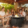 UBesGoo 28 Inch Propane Fire Pits Outdoor Gas Fire Pit 50,000 BTU Steel ...