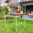 UBesGoo 3 FT Picnic Table Adjustable Height Patio Lightweight Aluminum ...