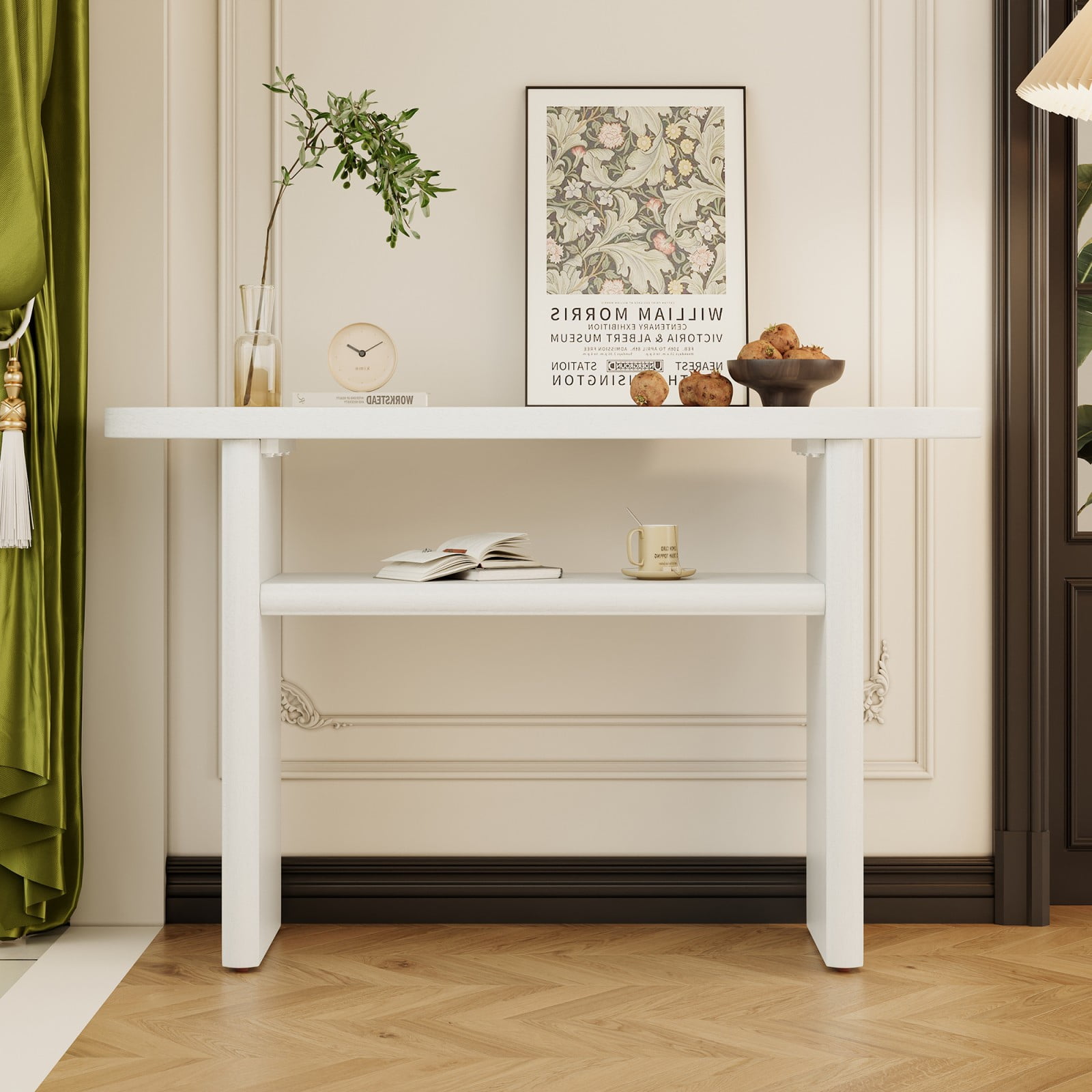 UBesGoo 30" H Console Table with Sturdy Shelf Rounded Edges for ...