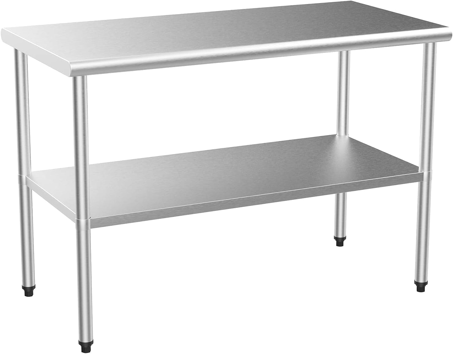 UBesGoo 48x24-Inch Stainless Steel Commercial Kitchen Workbench with ...