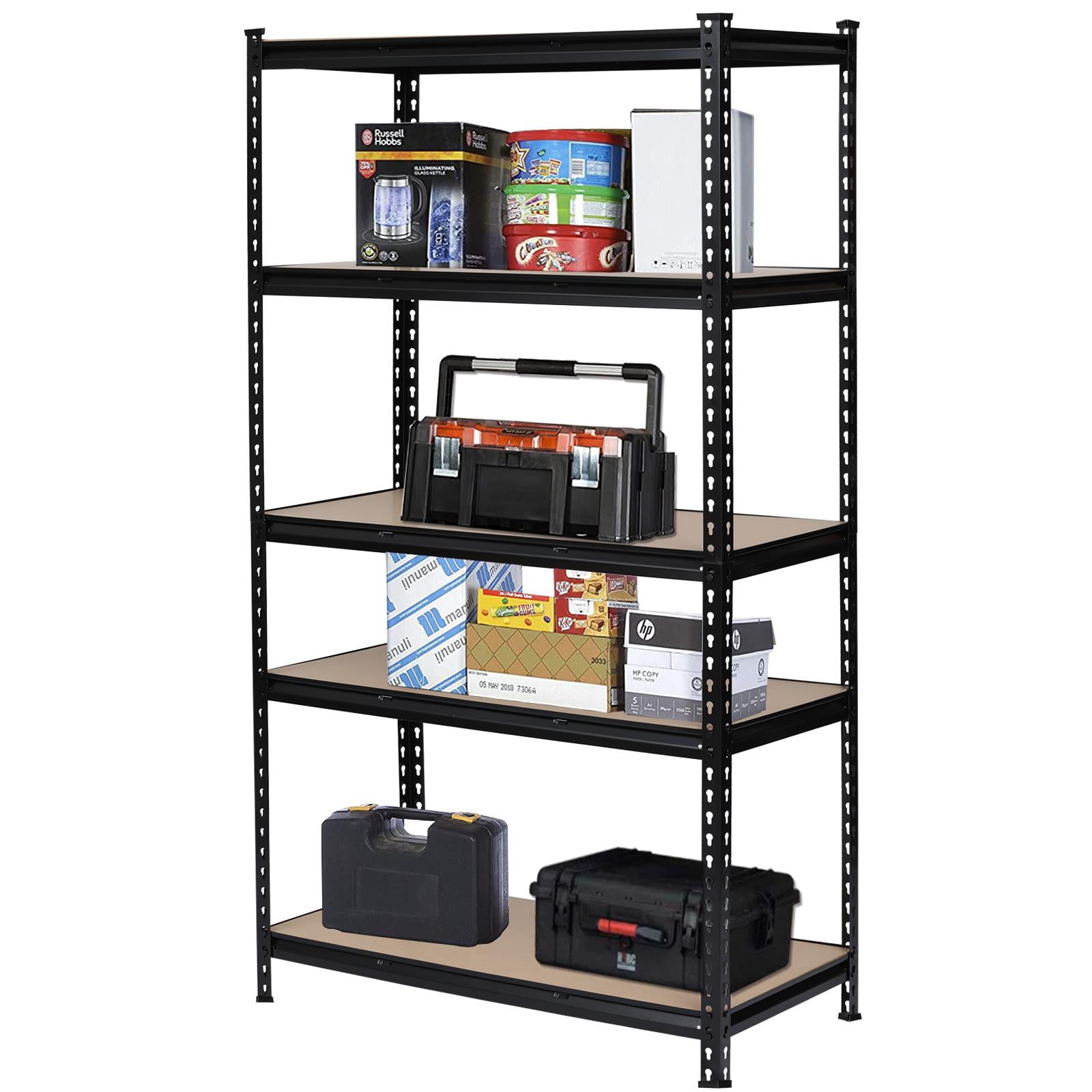 UBesGoo 5-Tier Metal Wire Garage Racking Shelving Storage Unit 43"W x ...
