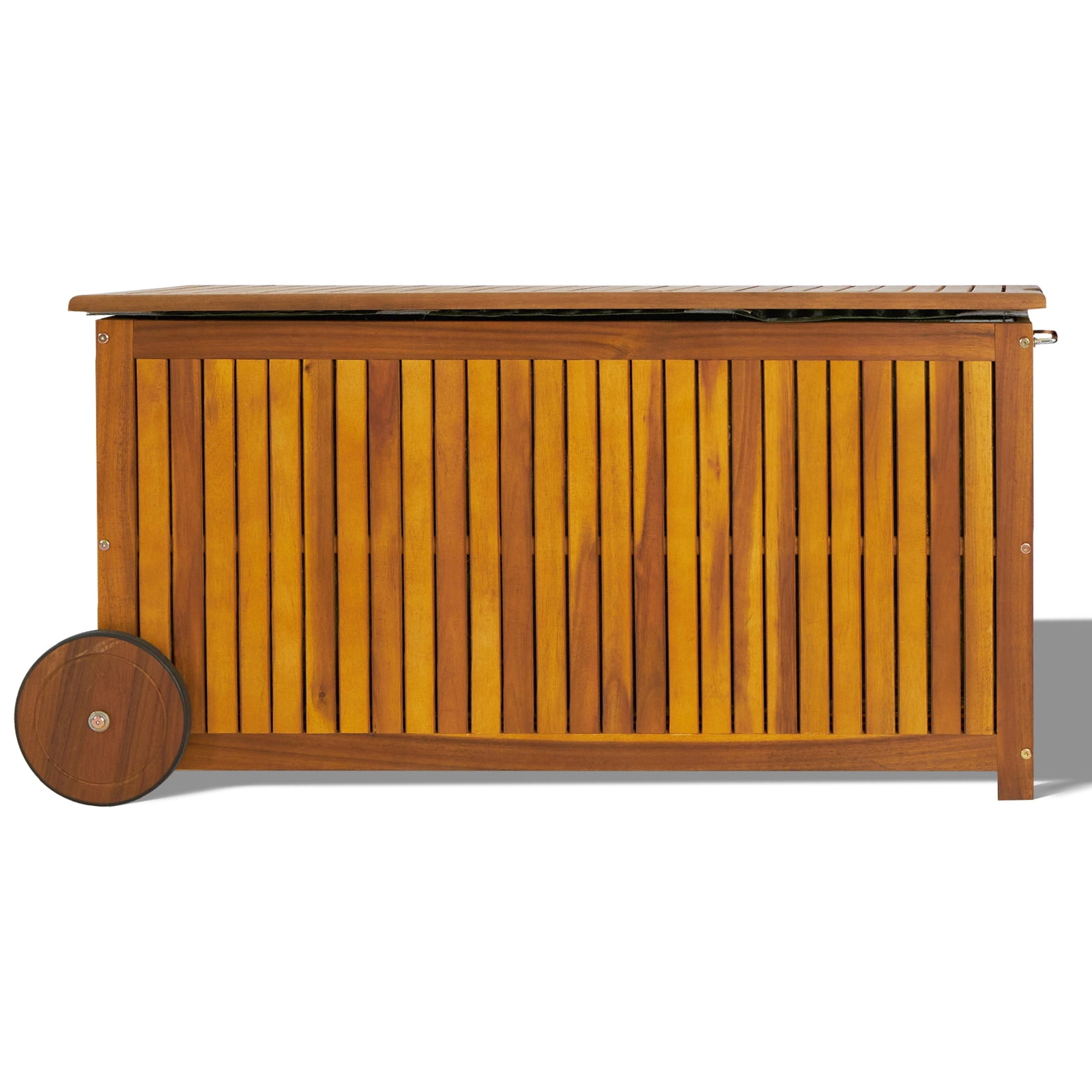 UBesGoo 57 Gallon Outdoor Wood Storage Container,Storage Deck Garden ...