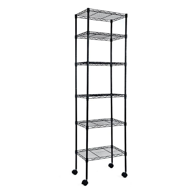 UBesGoo 6-Shelf Mobile Storage Rack, Adjustable, Heavy Duty, 1000lbs ... UBesGoo 6-Shelf Mobile Storage Rack, Adjustable, Heavy Duty, 1000lbs ...