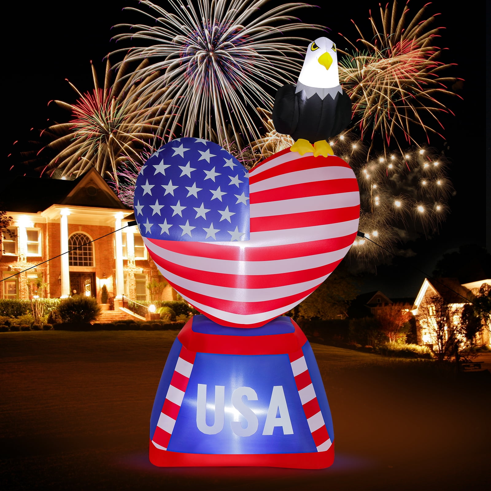 UBesGoo Patriotic Independence Day Fourth of July Inflatable American ...