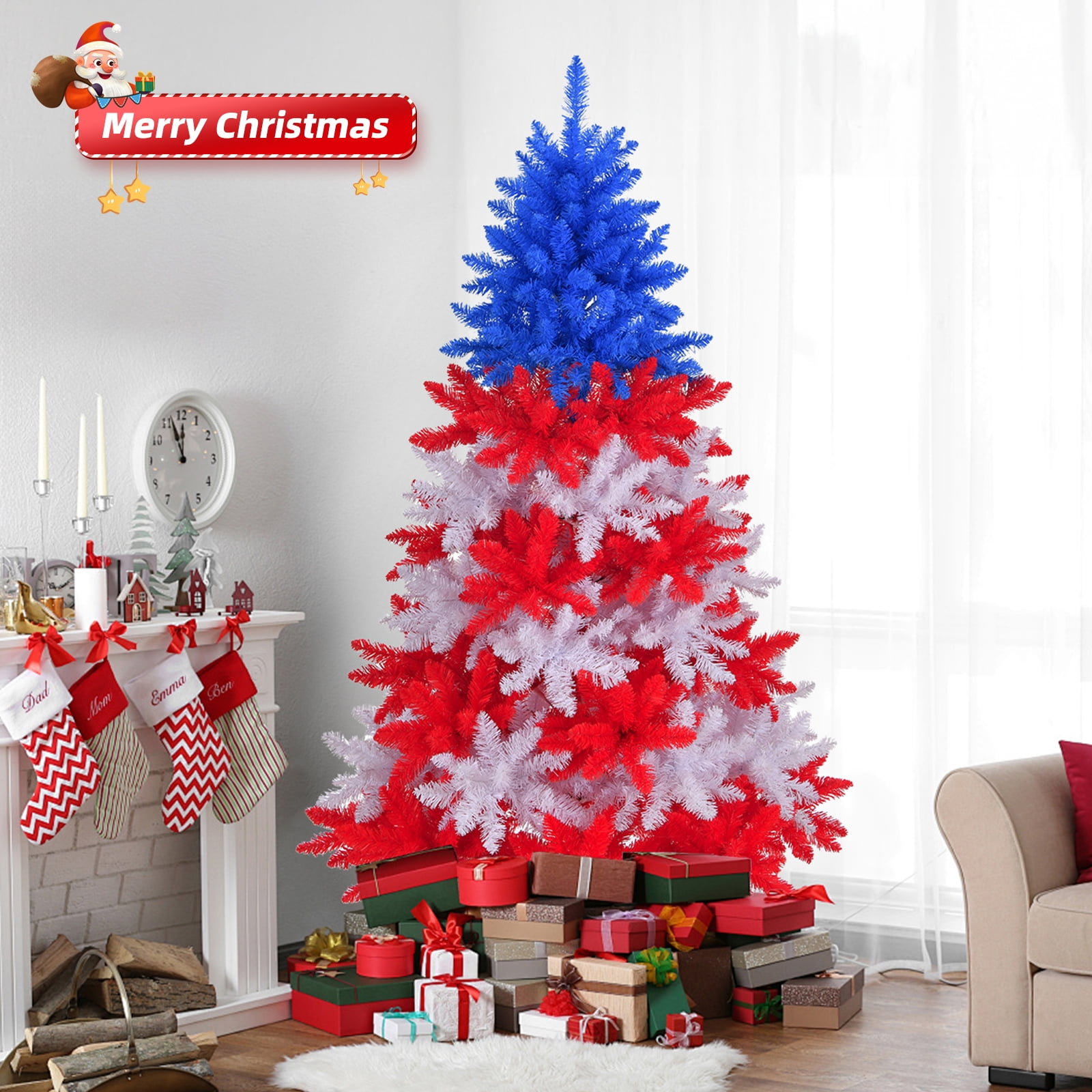 UBesGoo 6ft International Christmas Tree 900 Tips, Indoor Decoration ...