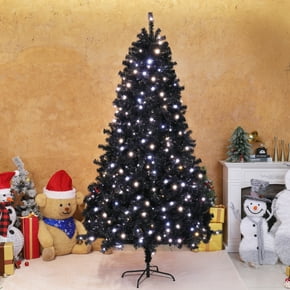 Shop Artificial Christmas Trees with Remote Control in Green and White