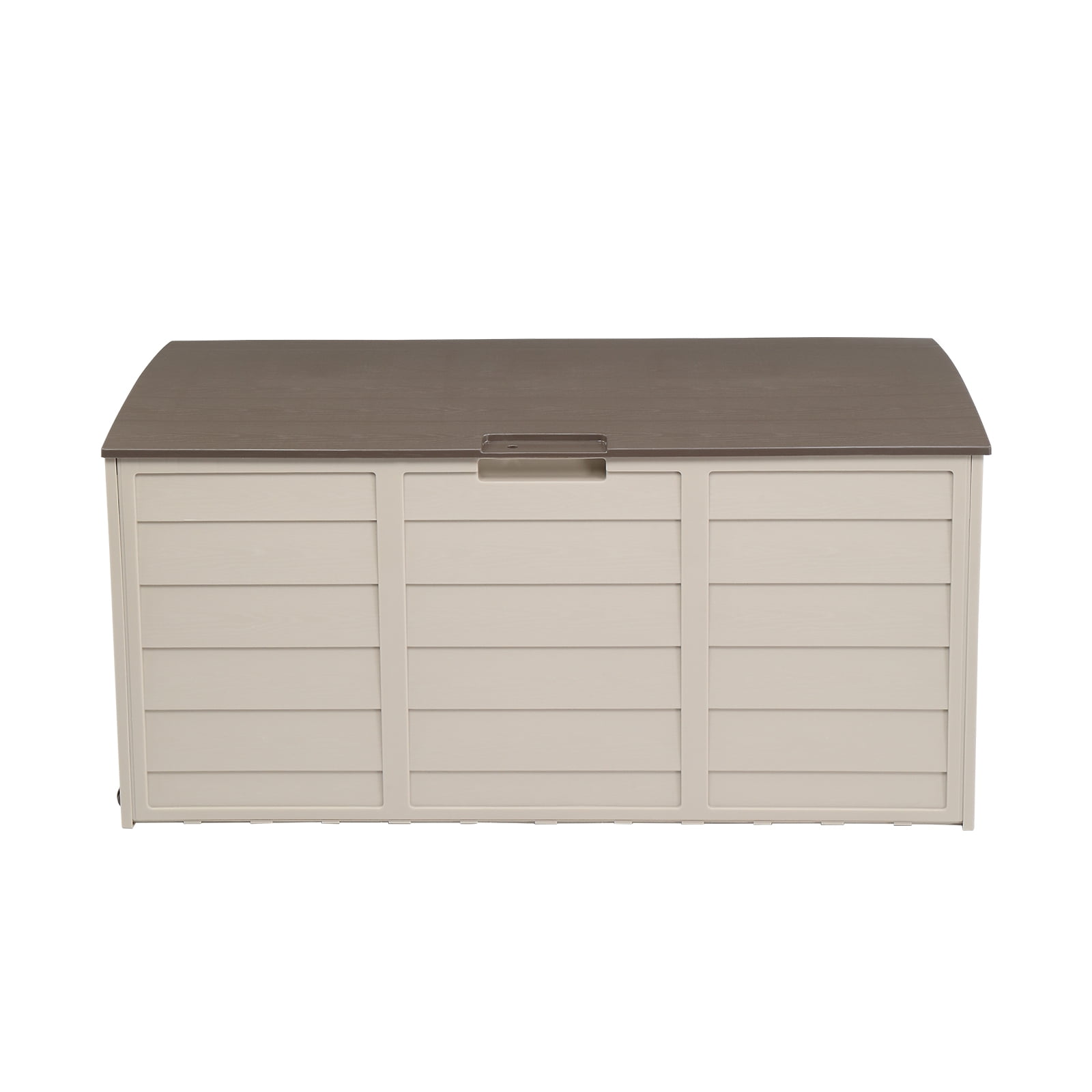 UBesGoo 75gal Resin Deck Box, Outdoor Garden Storage with Lockable Seat ...