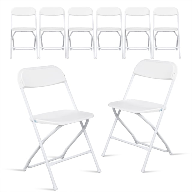 UBesGoo 8 Pack Heavy Duty Folding Chairs, Indoor/Outdoor Use, Perfect ...