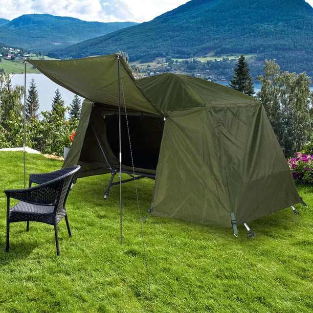 UBesGoo Camping Cot Tent, Foldable Off Ground Elevated Tent Set for 1 ...