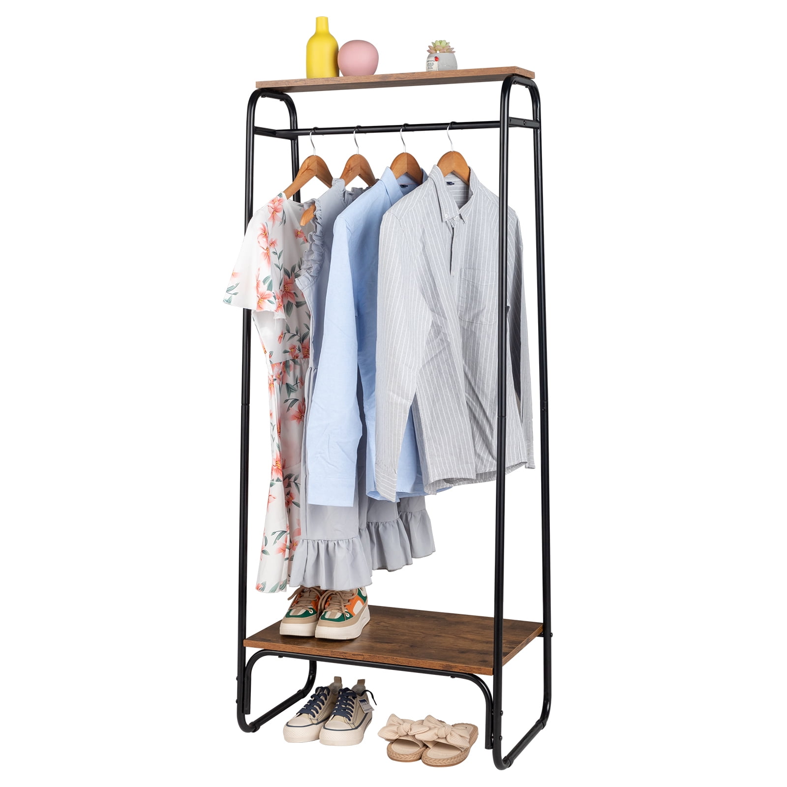 UBesGoo Clothes Rack Heavy Duty Closet Garment Rack Clothing Storage ...