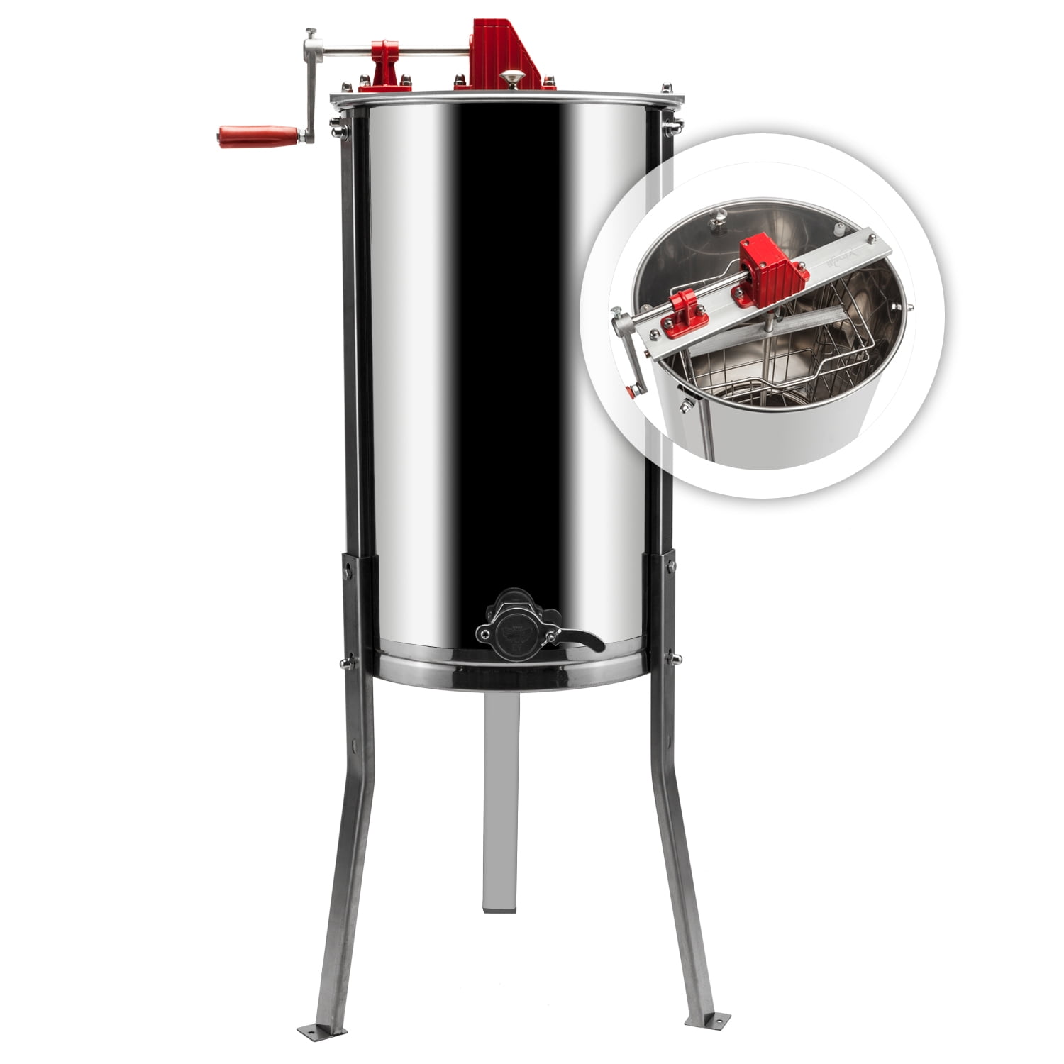 UBesGoo Electric Honey Extractor 4 Frame Honeycomb,Stainless Steel ...