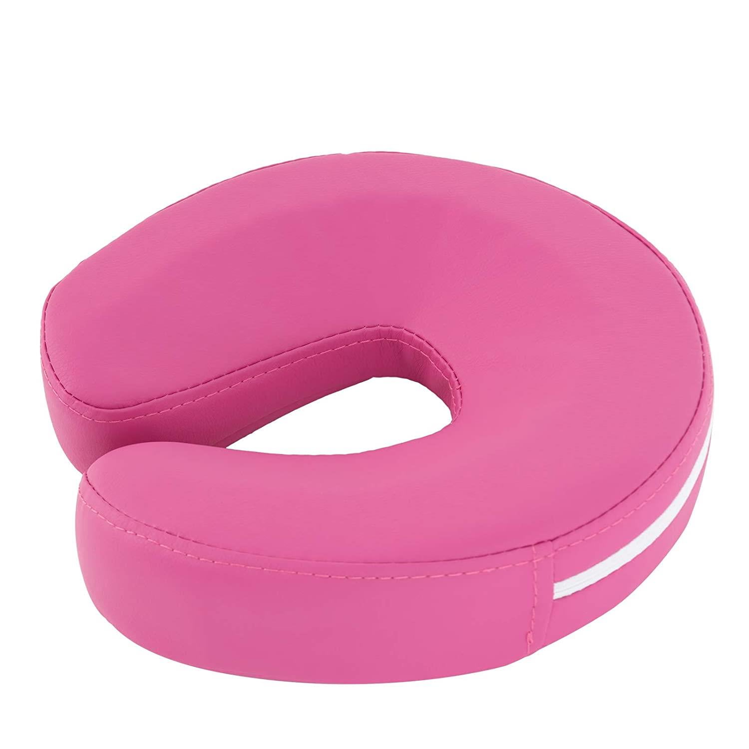 Ubesgoo Foam Face Cradle Cushion, Pink PU Cover, High-Density Sponge ...