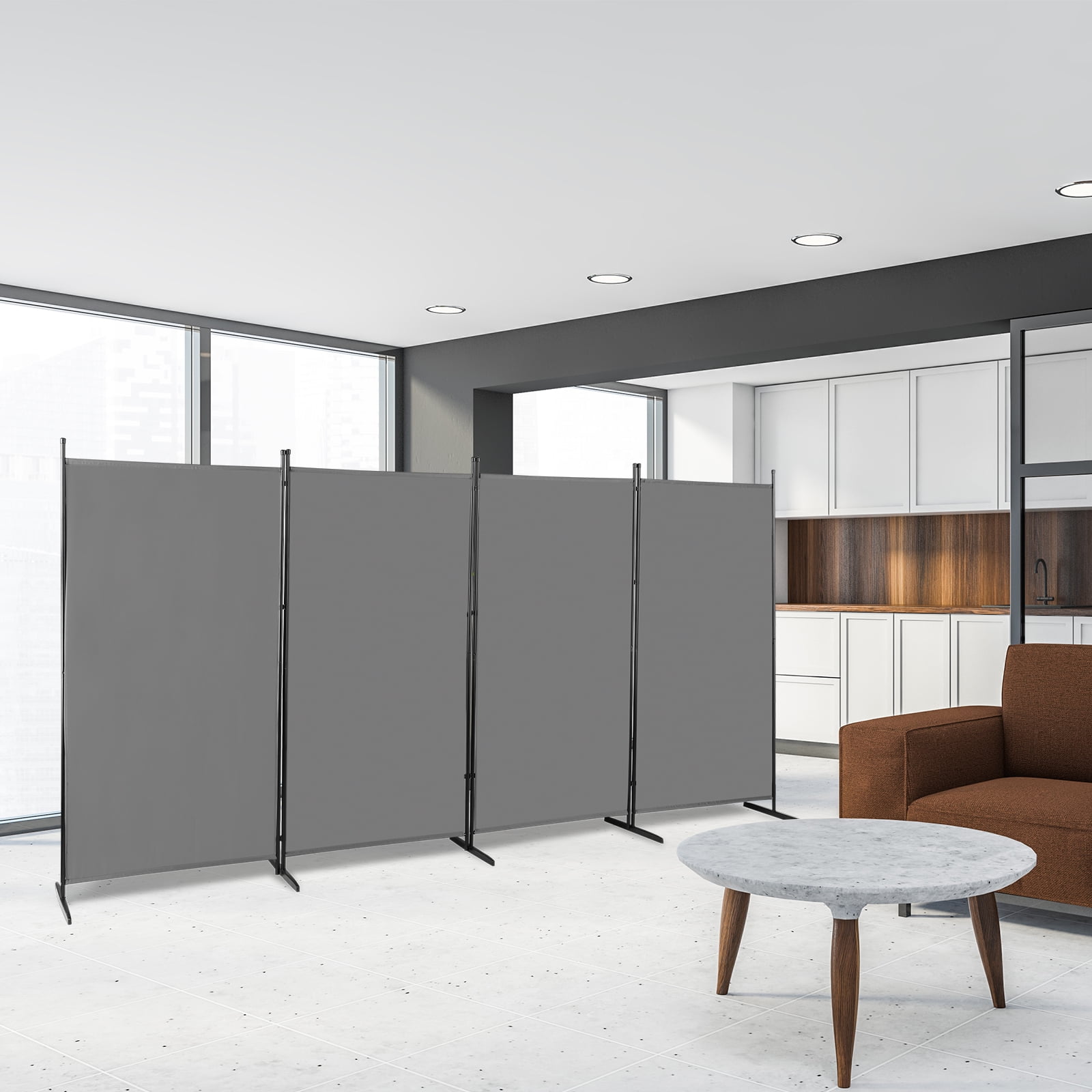 UBesGoo Indoor House Decorative Standing Privacy Screen, Free Office ...