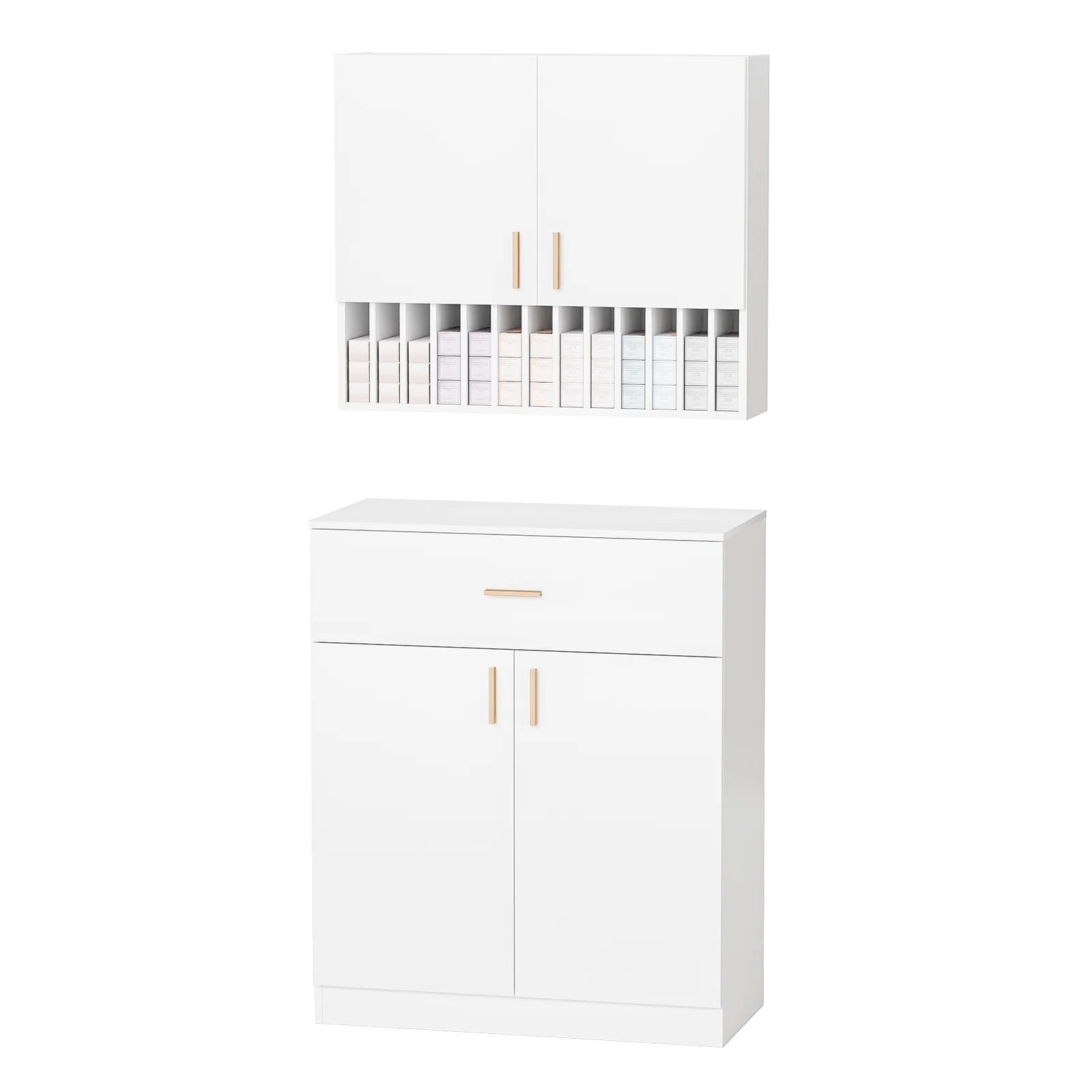 UBesGoo Hair Color Organizer Rack, Freestanding Salon Station with ...