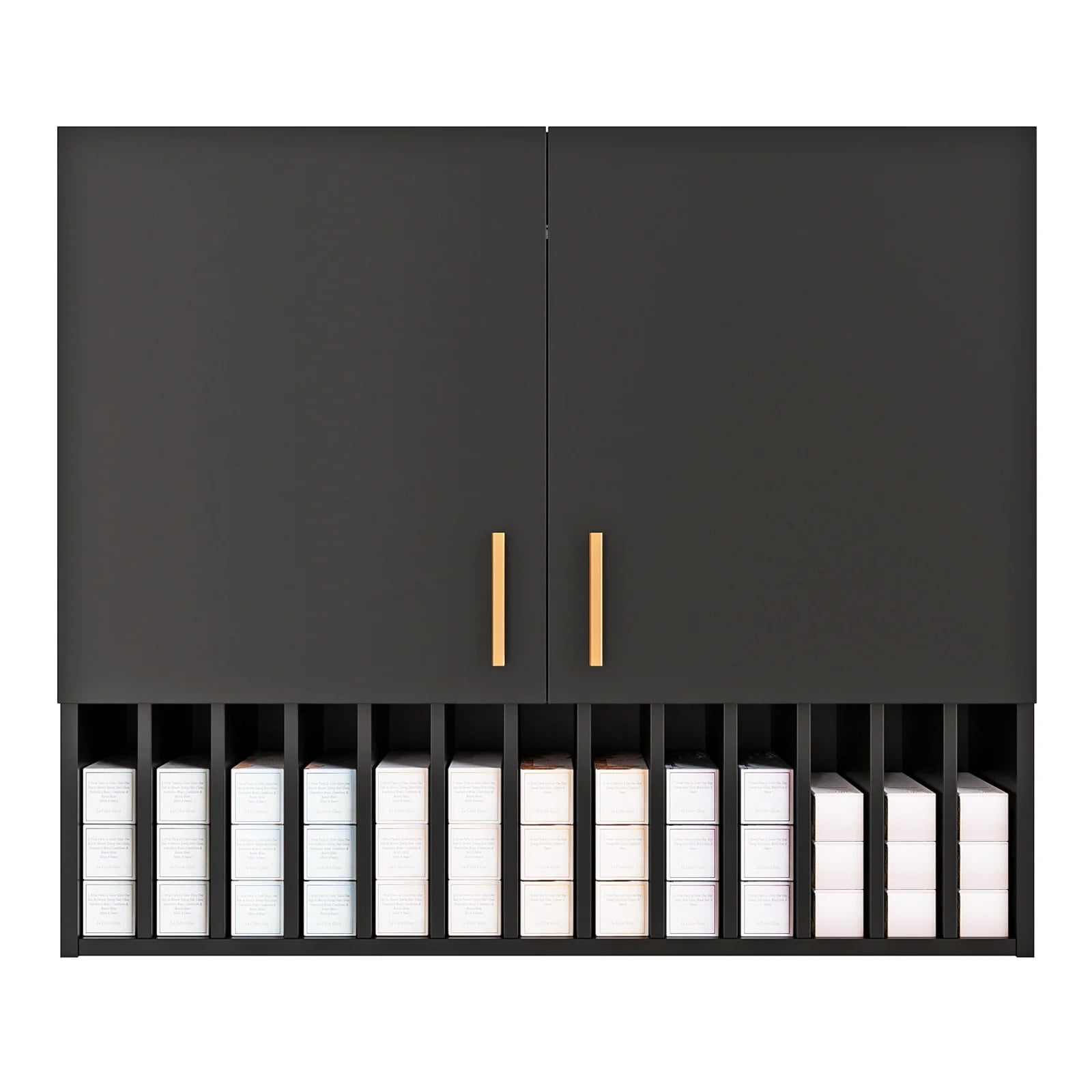 UBesGoo Hair Color Organizer Rack, Wall-Mounted Adjustable Shelves ...