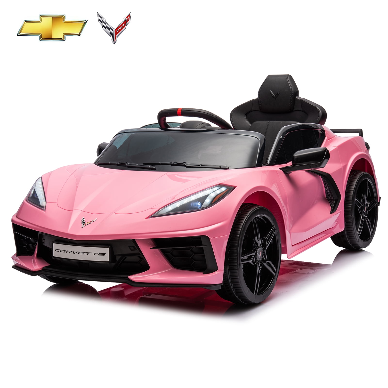 UBesGoo Licensed Chevrolet Corvette Kids Powered Ride On Car, 12V ...