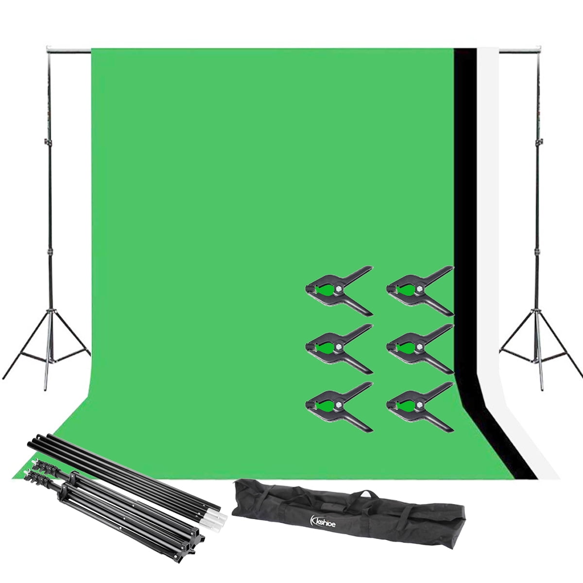 UBesGoo 10Ft Adjustable Photo Support Stand Kit with Sturdy Bar & 3 ...