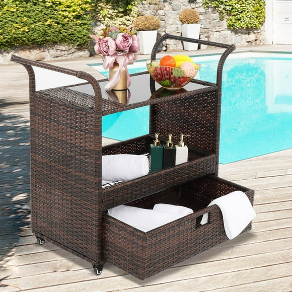 Outdoor Bar Carts in Outdoor Bar Furniture - Walmart.com
